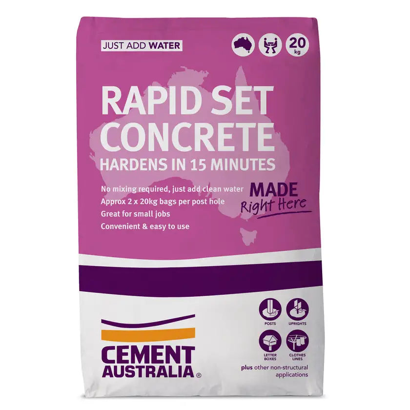 Rapid Set Concrete Mix 20kg – South Aussie Trellis Co