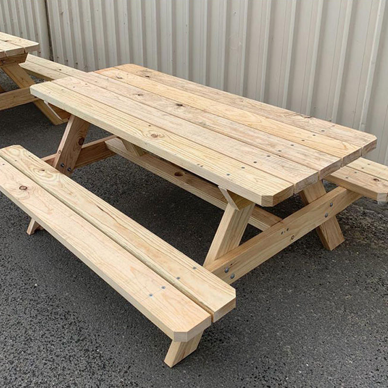 Wooden Picnic Table (PARK BENCH) 6 Seater – South Aussie Trellis Co